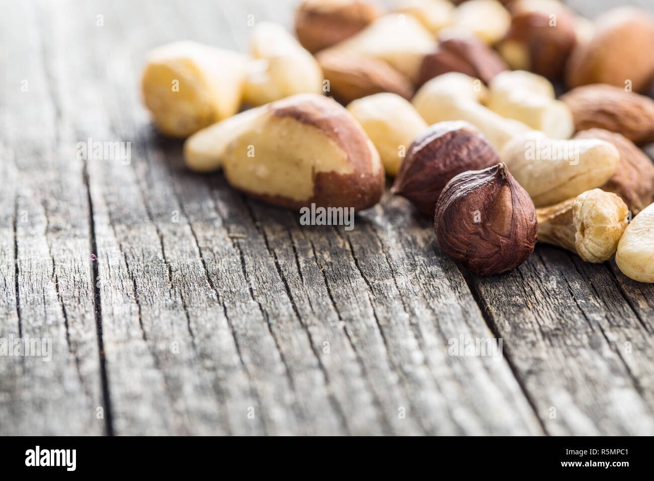 Different types of nuts Stock Photo - Alamy