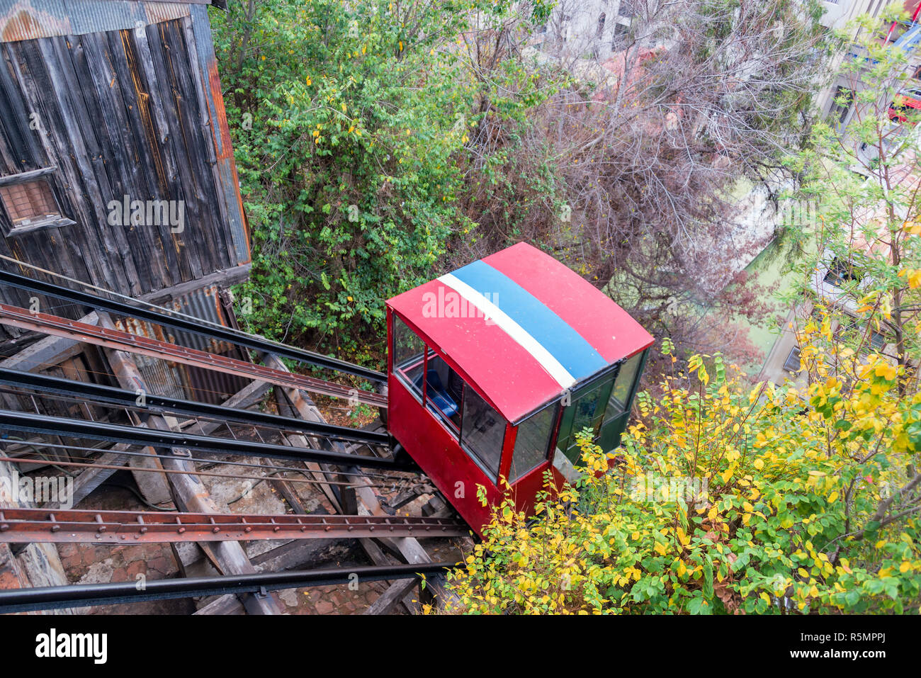 Funicular Railway View Stock Photo - Alamy