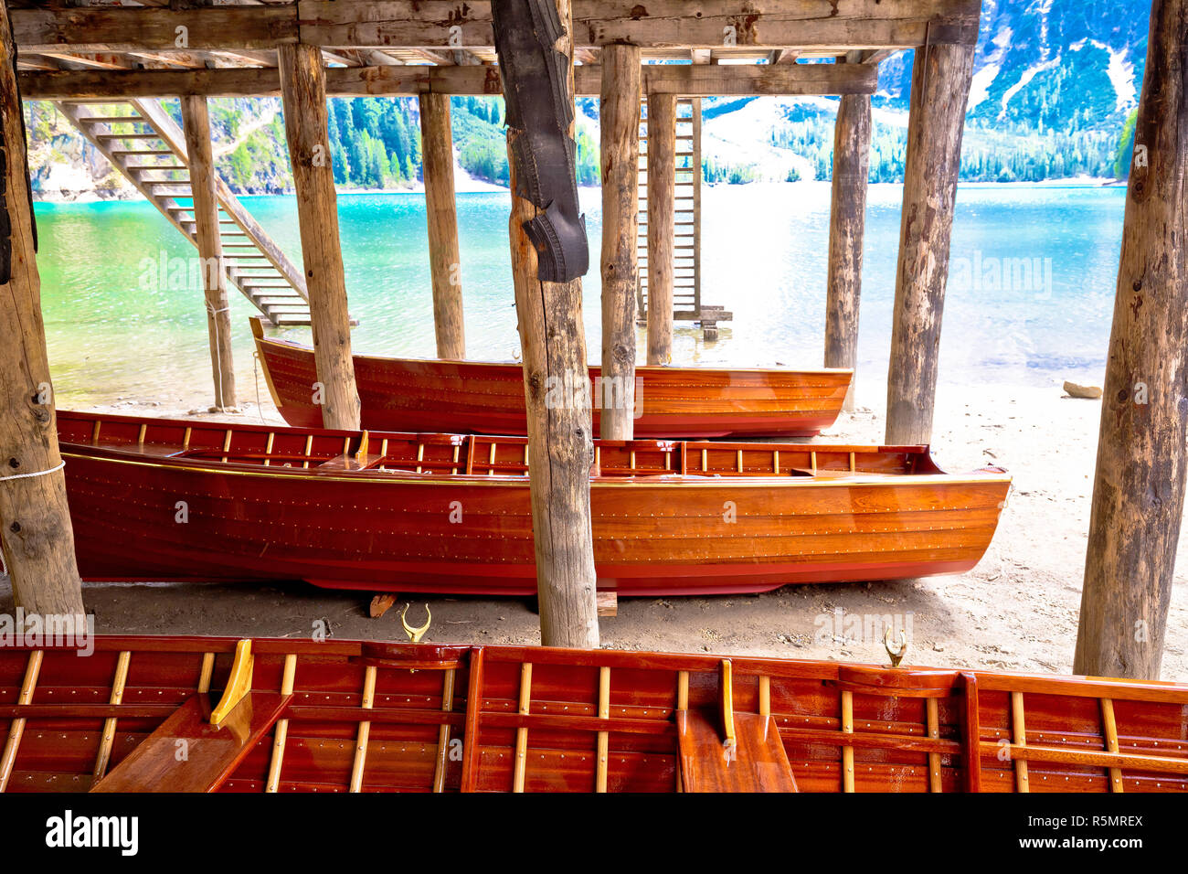 Wooden boats house on summer hi-res stock photography and images - Alamy
