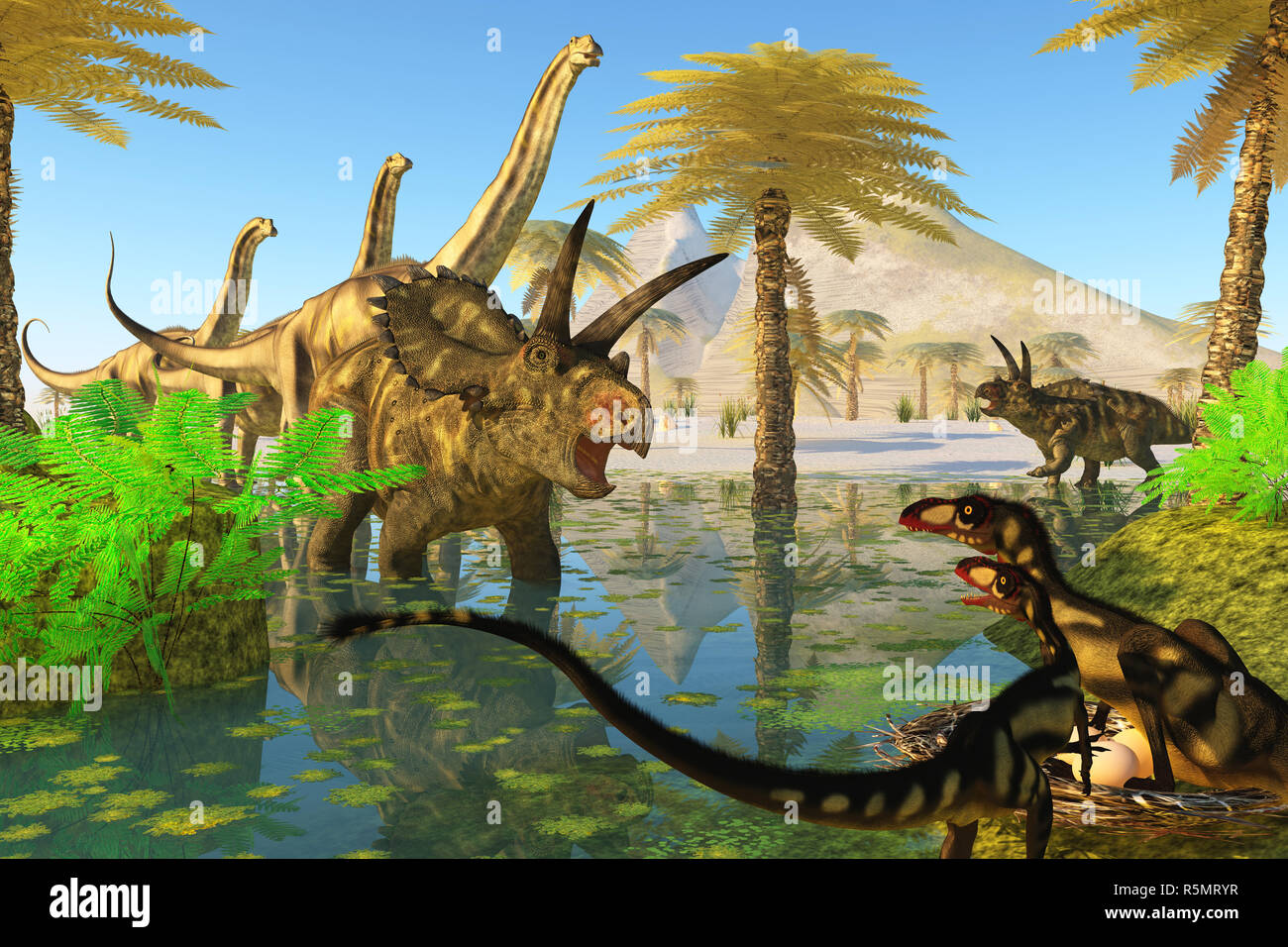 Dinosaur swamp hi-res stock photography and images - Alamy