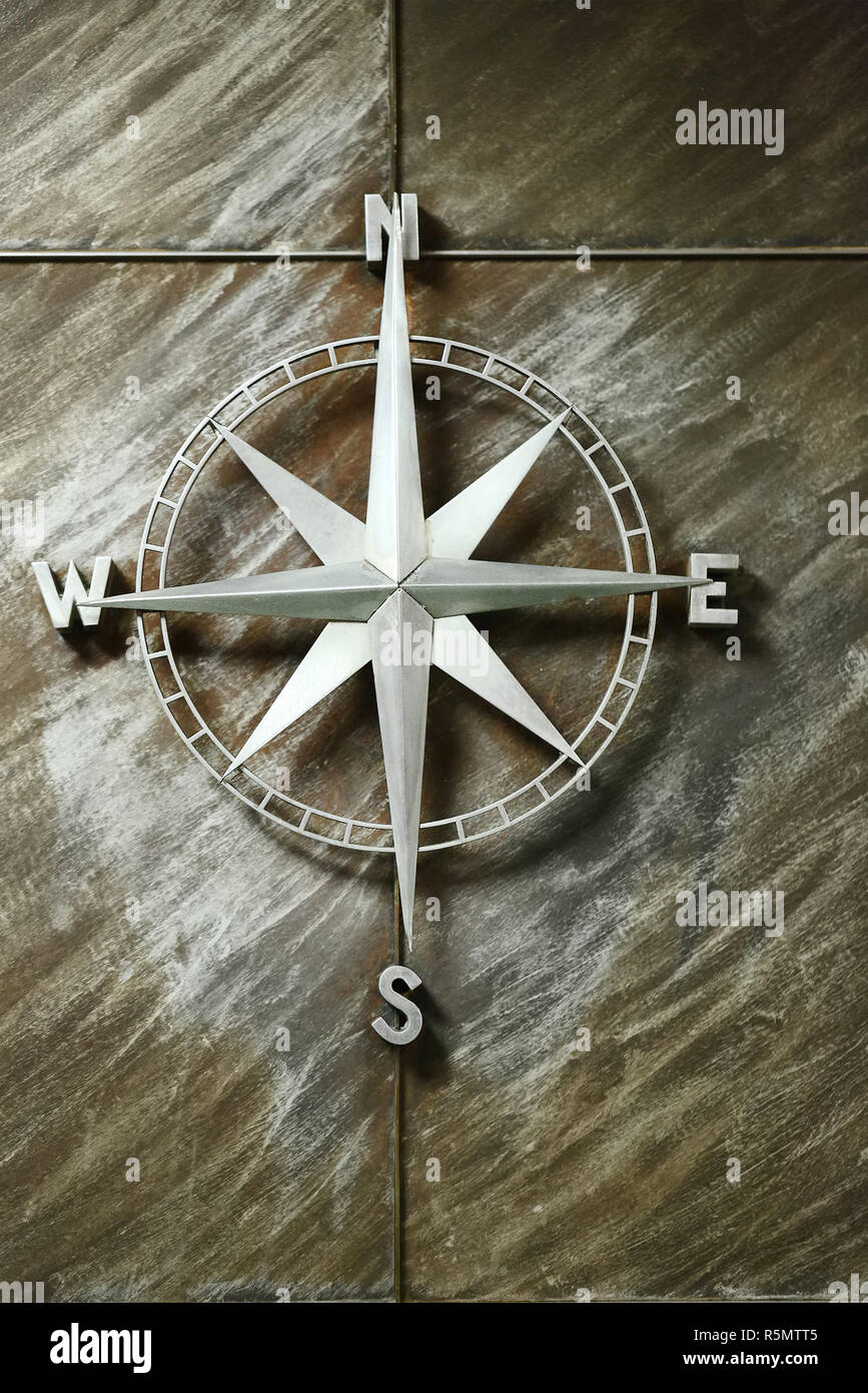 Direction Compass Rose Stock Photo - Alamy