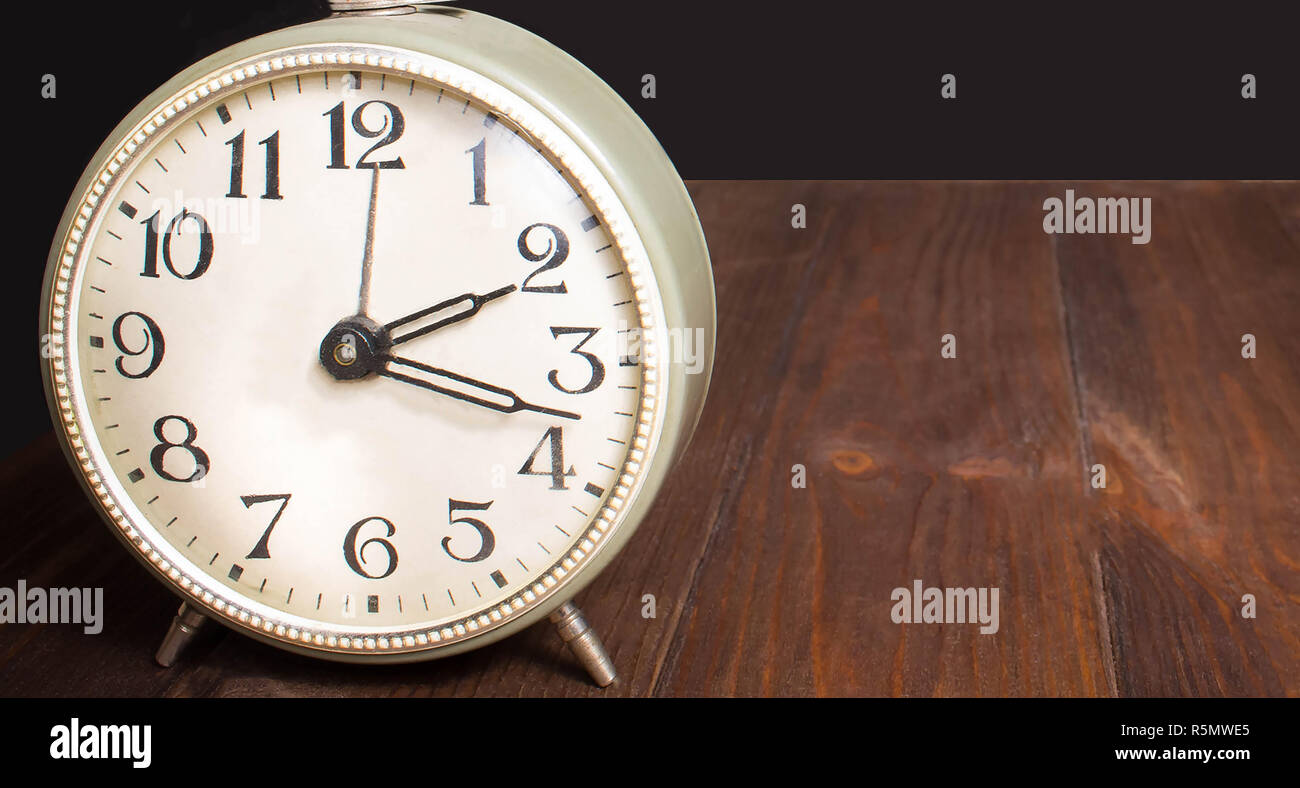 Old antique wall clock isolated on white Stock Photo - Alamy