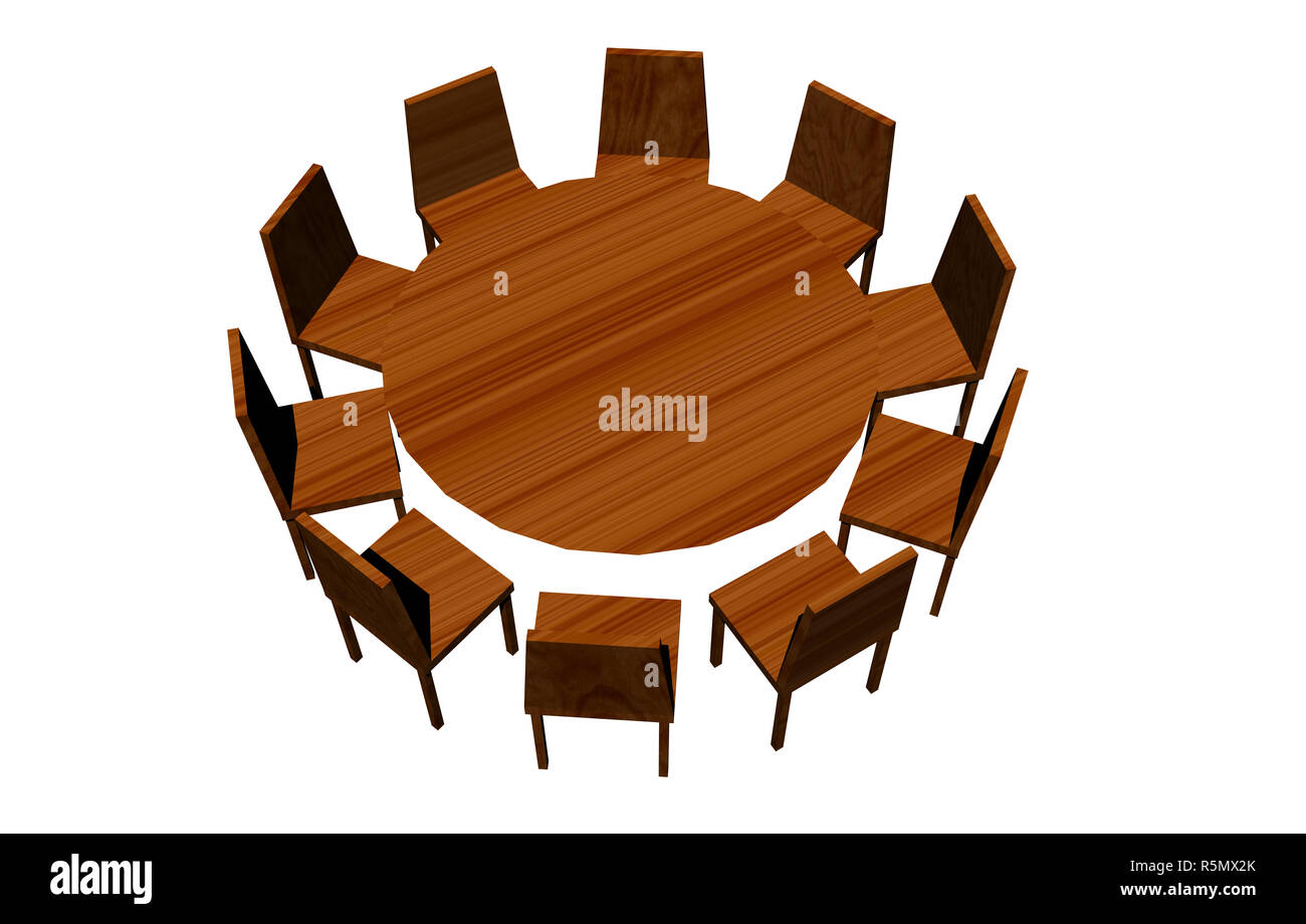 Round Meeting Table High Resolution Stock Photography and Images - Alamy