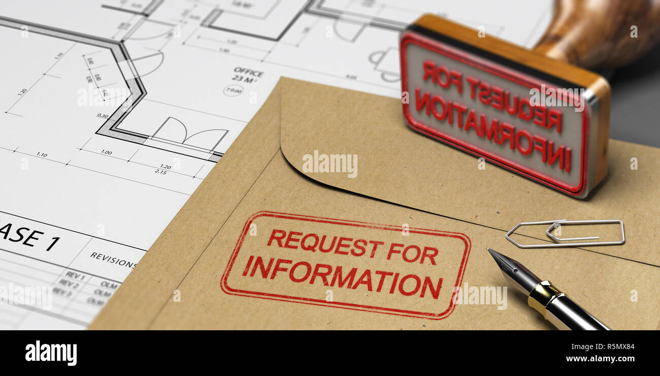 Request for Information in Construction, RFI Stock Photo - Alamy