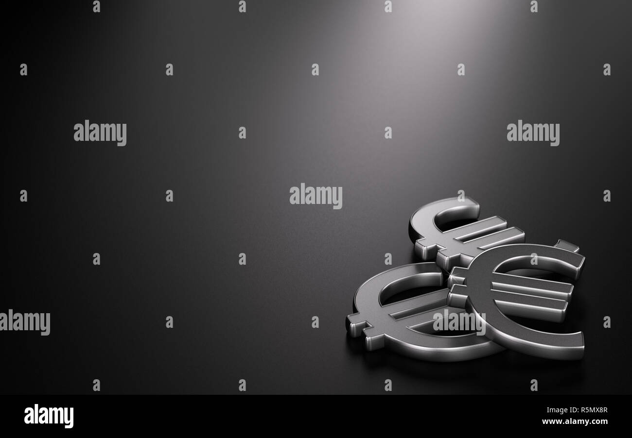 Euro Symbols Over Black, Finance Background Image Stock Photo - Alamy