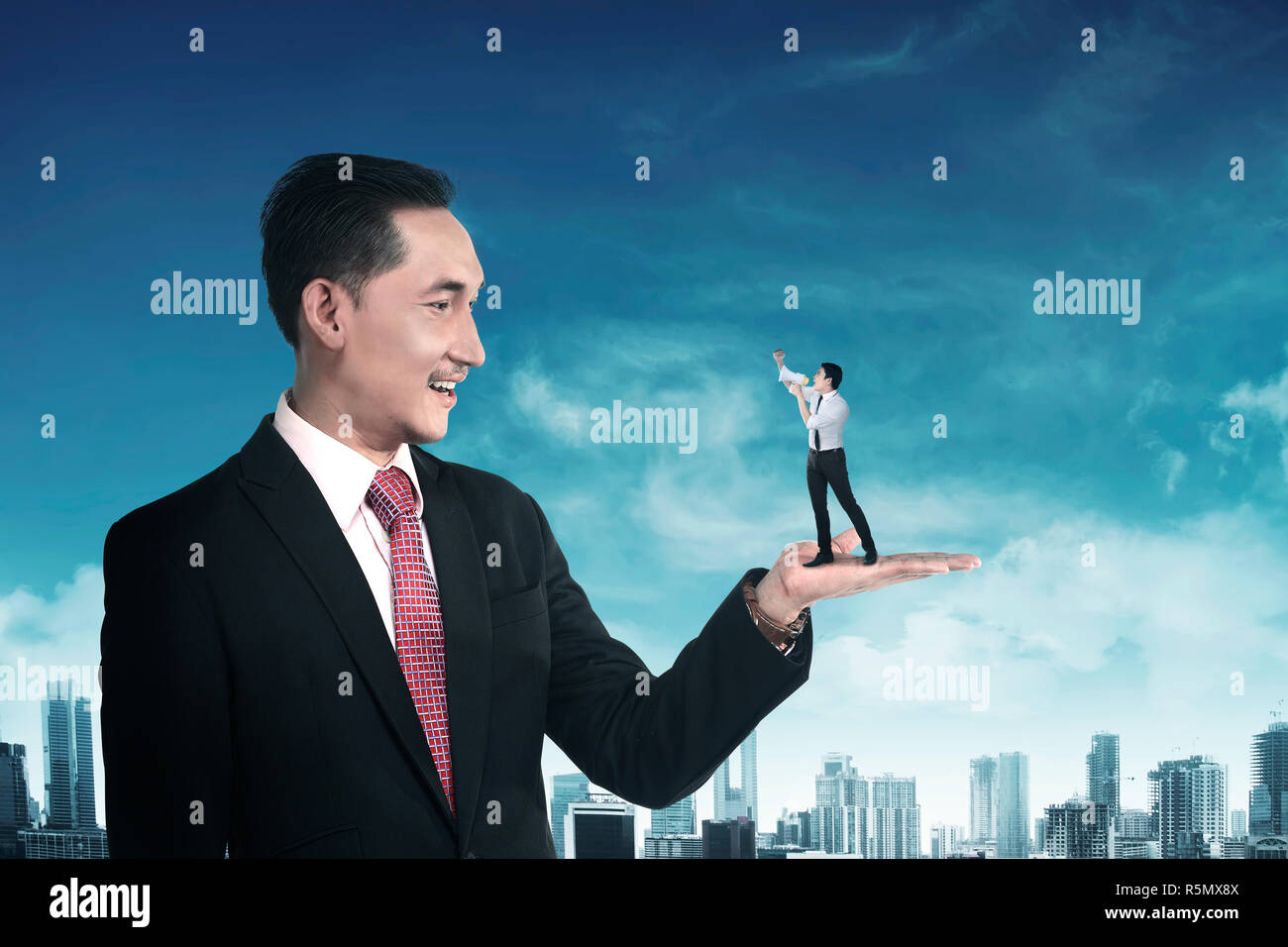 Powerful businessman shouting hi-res stock photography and images - Alamy