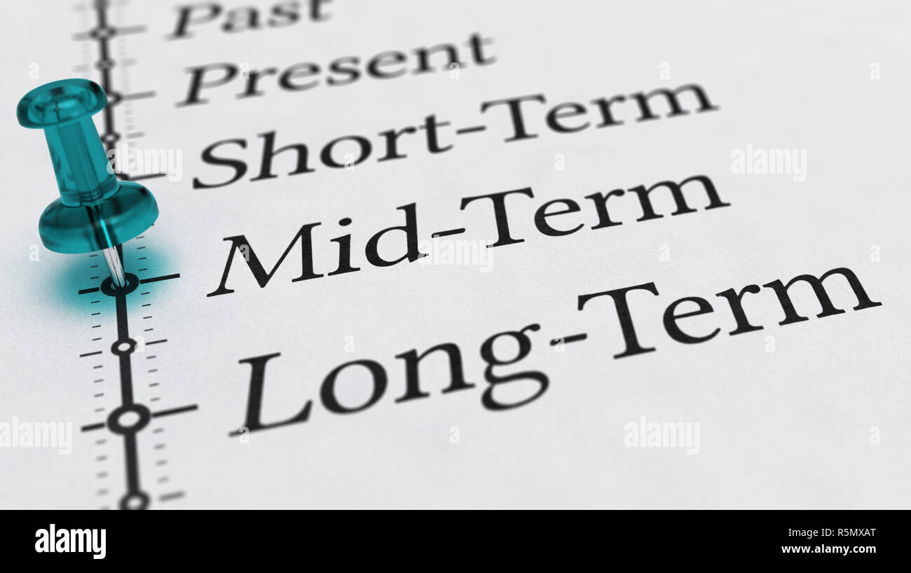 Mid Term Plan or Vision Stock Photo - Alamy