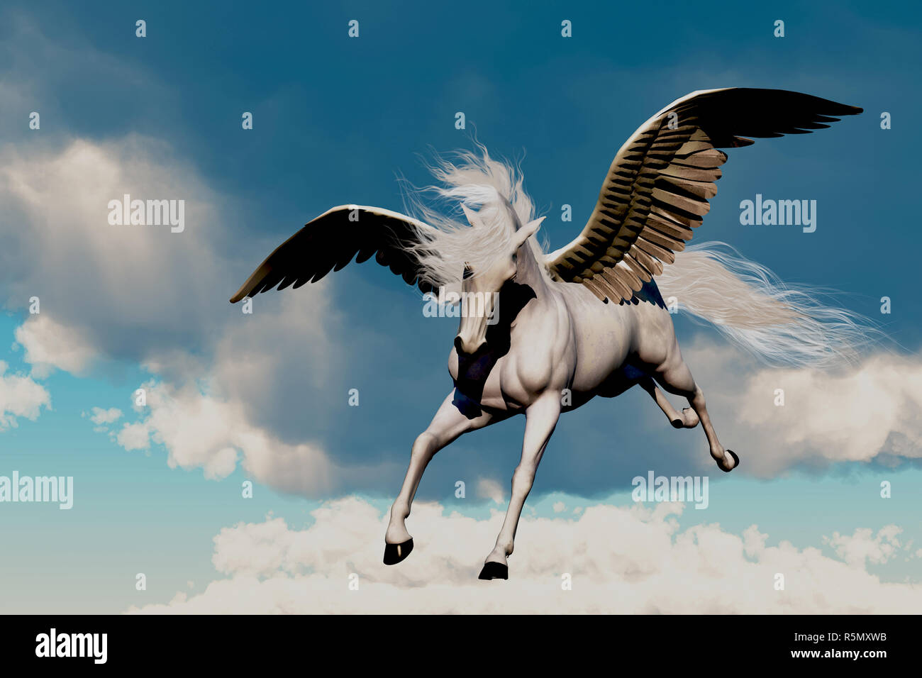 Pegasus flies hi-res stock photography and images - Alamy