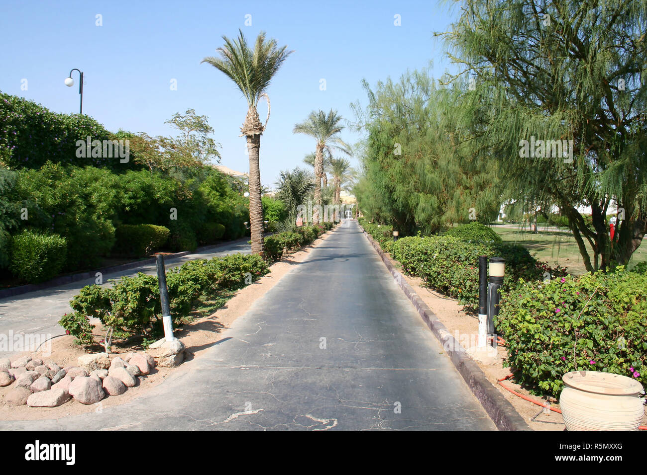Path in resort hotel Stock Photo - Alamy