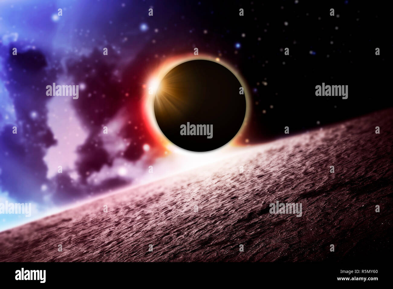 Total Solar Eclipse Stock Photo - Alamy