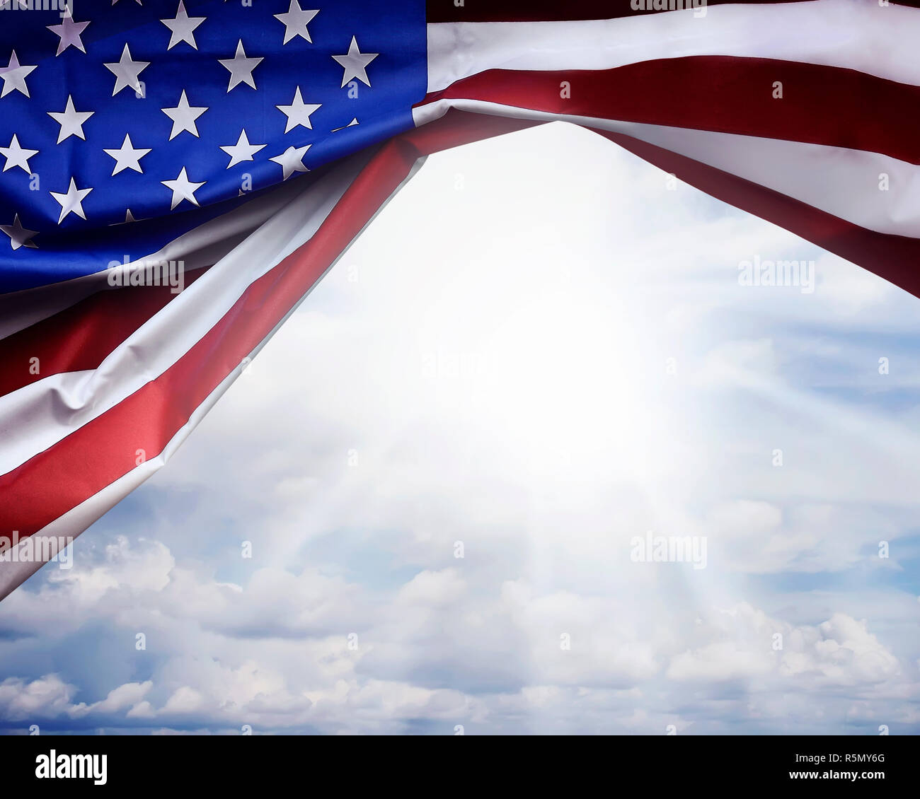 Crumpled American flag Stock Photo - Alamy