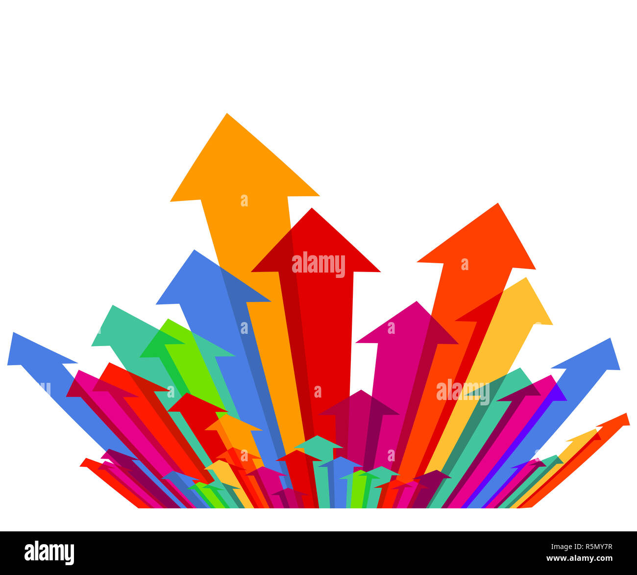 abstract colorful arrows,illustration Stock Photo - Alamy