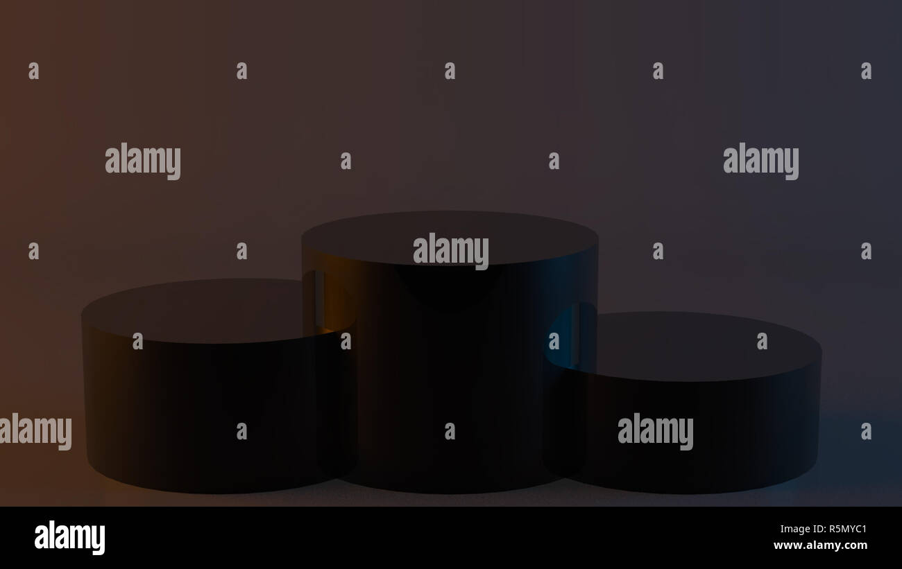 Abstract background with winner podium. Digital dark theme Stock Photo ...
