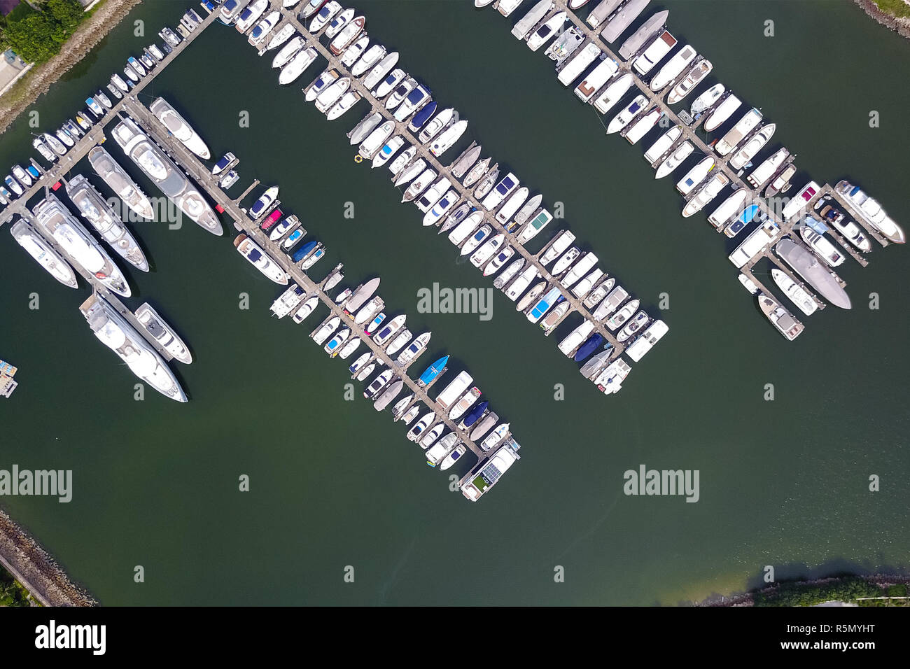 Top view of typhoon shelter tuen mun Stock Photo - Alamy
