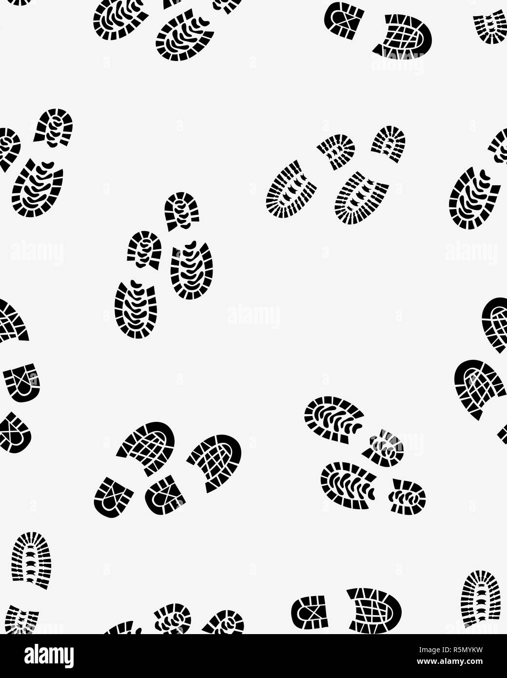 Shoe prints vector hi-res stock photography and images - Alamy