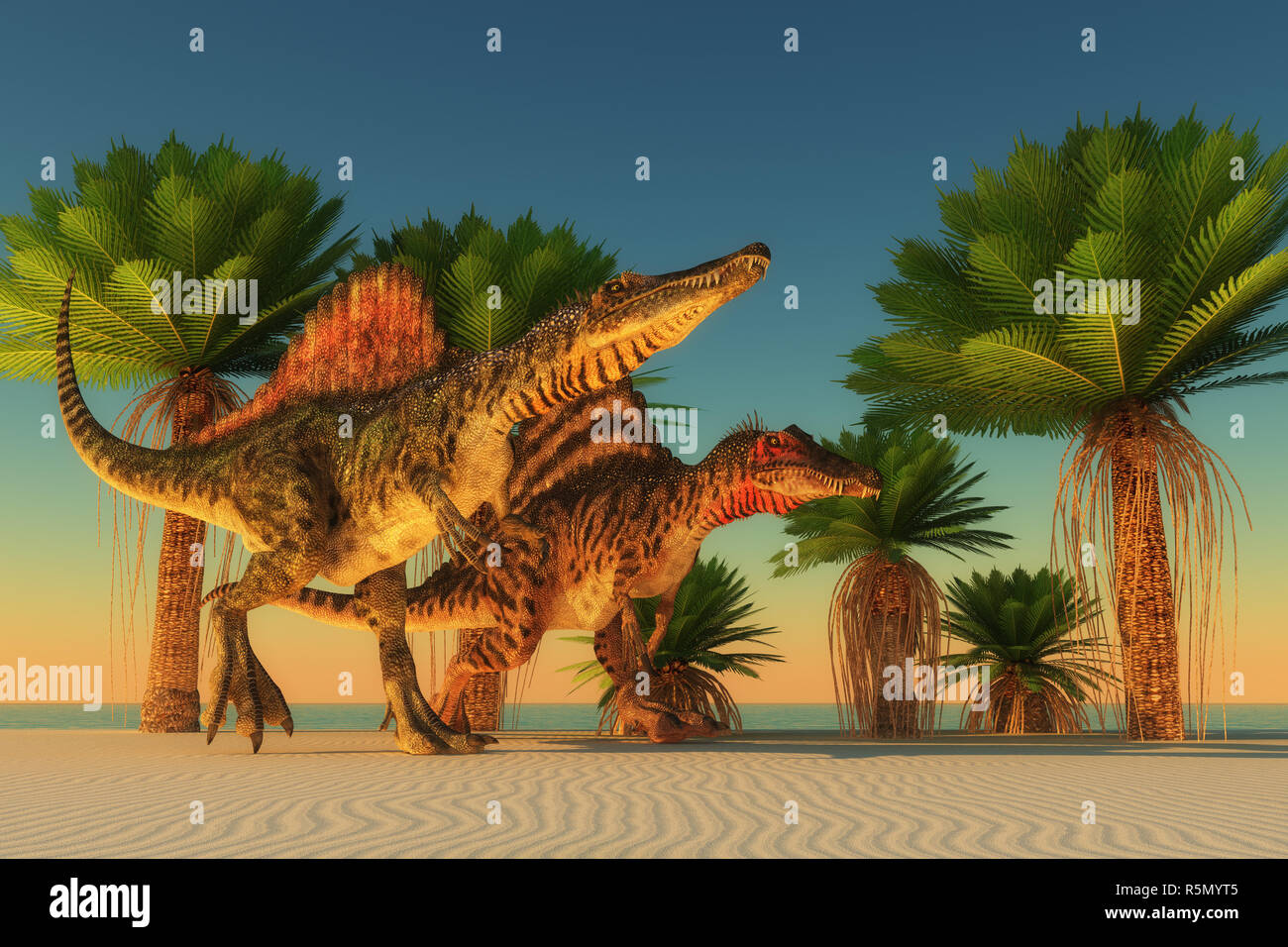 Walking spinosaurus dinosaur hi-res stock photography and images - Alamy
