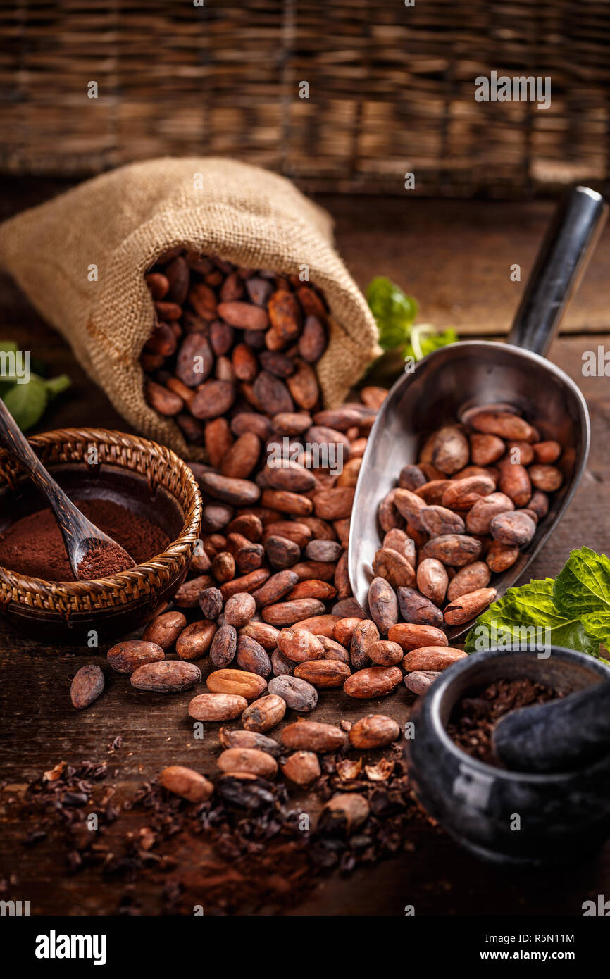 Still life with cocoa hi-res stock photography and images - Alamy
