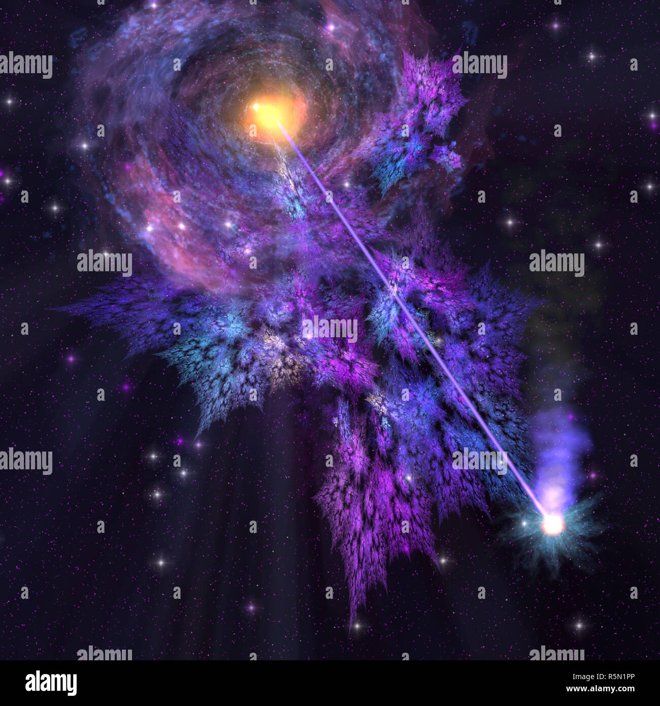 Spiral galaxy art hi-res stock photography and images - Alamy