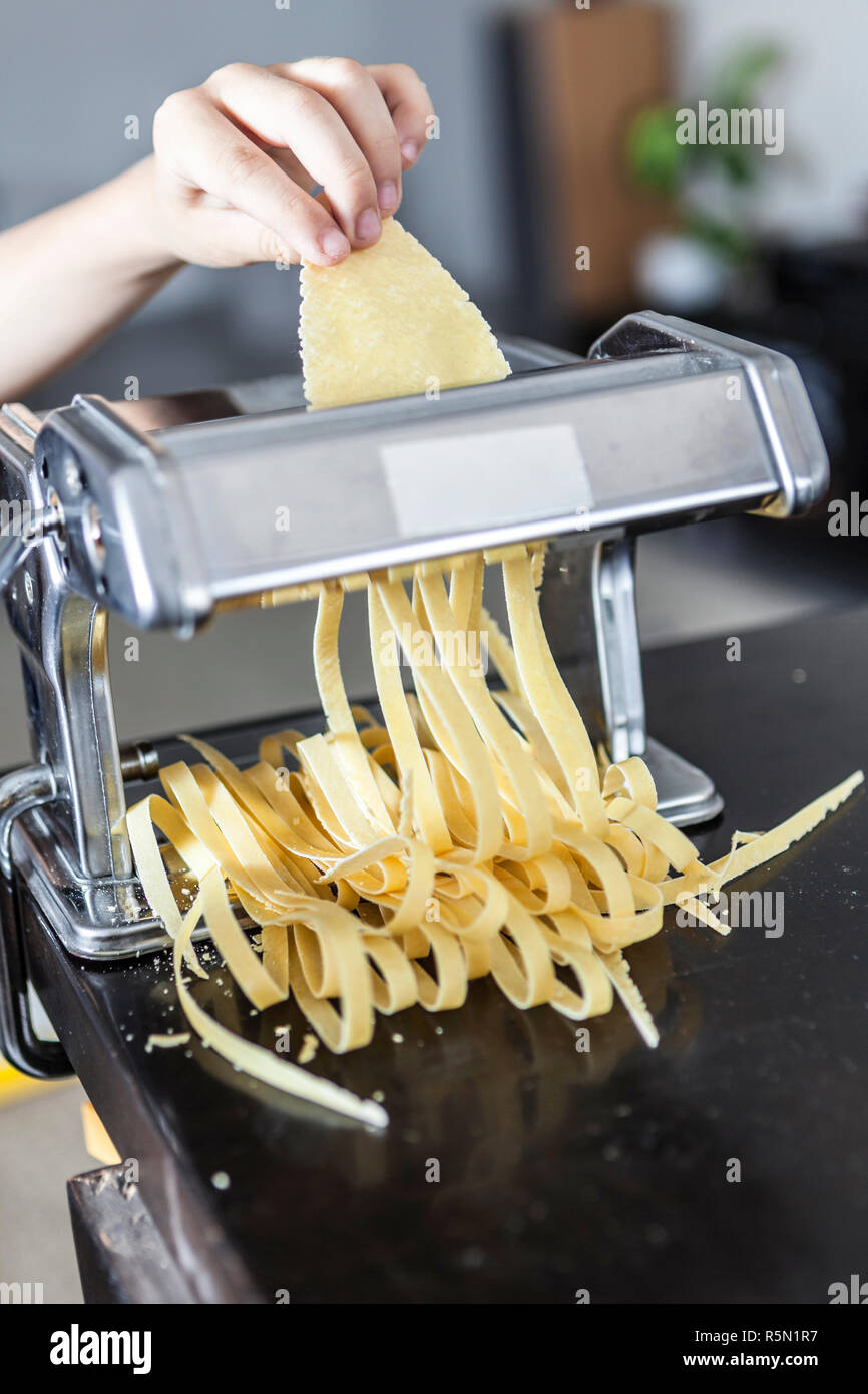 Hand Making Pasta Stock Photo - Alamy