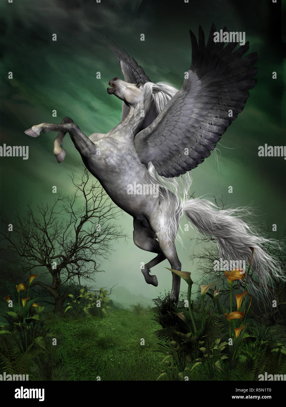 Steed pegasus hi-res stock photography and images - Alamy