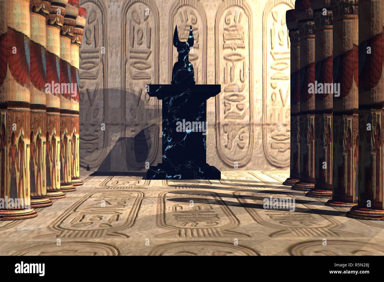 Anubis temple hi-res stock photography and images - Alamy