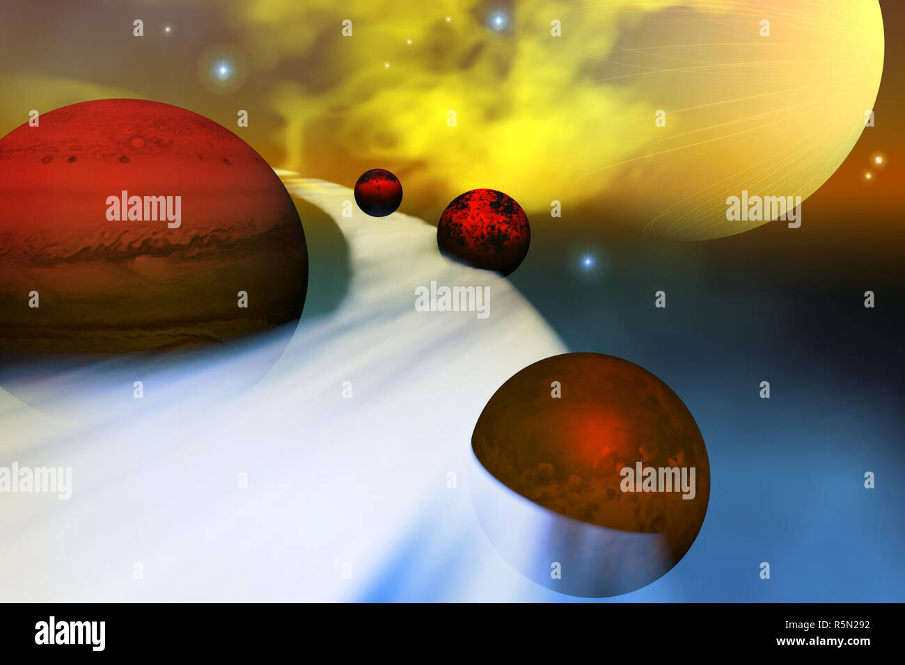 Planet jupiter rings hi-res stock photography and images - Alamy