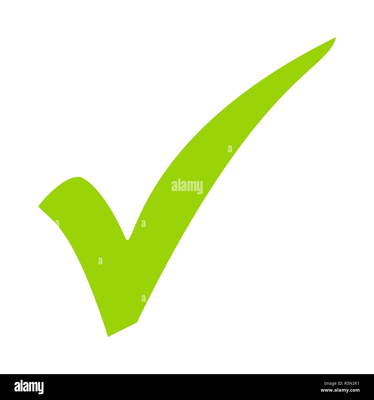 check symbol green Stock Photo - Alamy