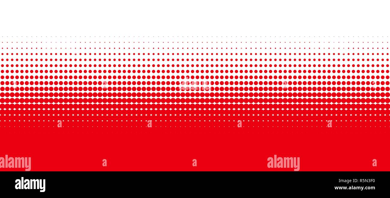 wide color transition from dots red white Stock Photo - Alamy