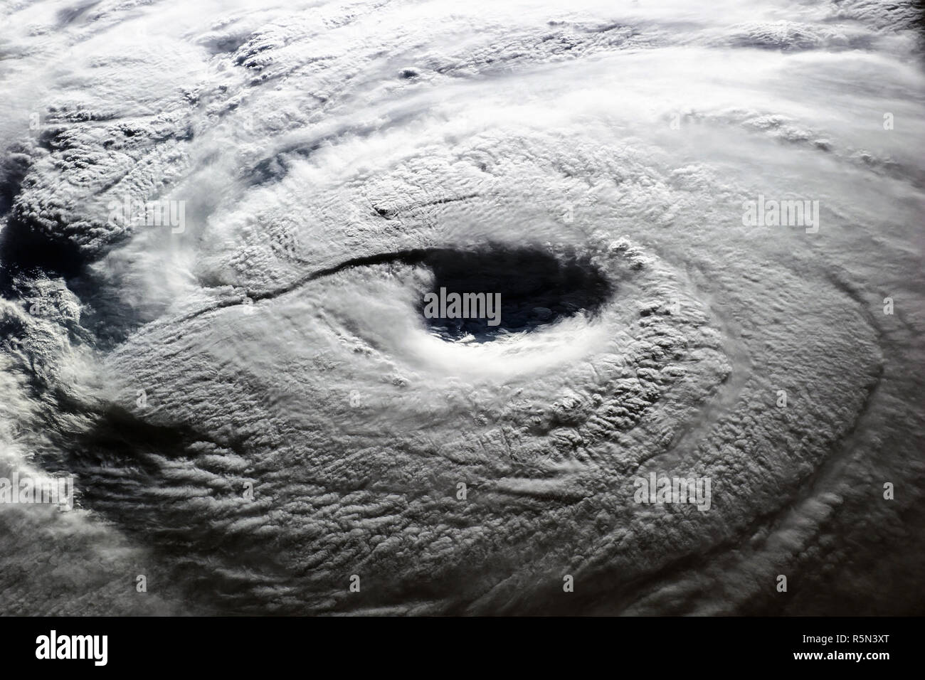 Typhoon over planet Earth - satellite photo Stock Photo - Alamy