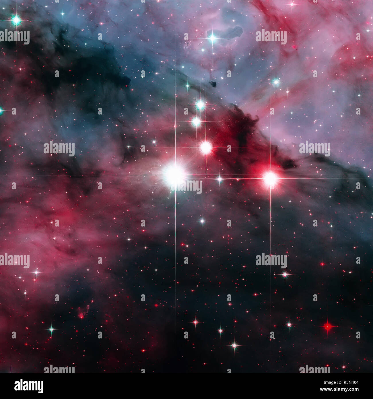 Wolf-Rayet star in the star forming region Carina Nebula Stock Photo ...