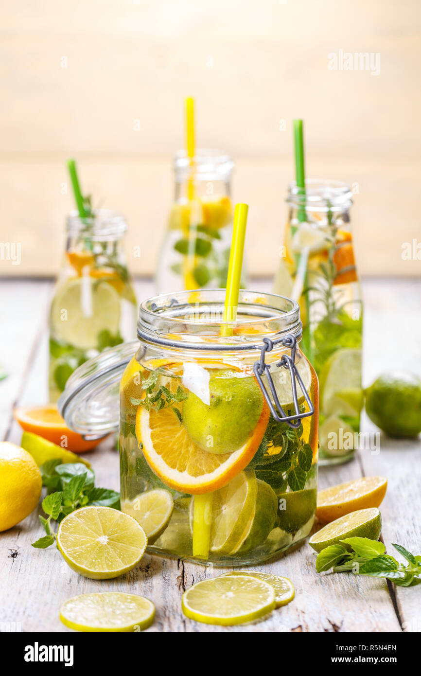 Healthy vitamin-fortified water Stock Photo - Alamy