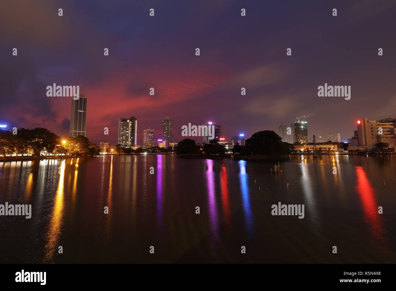 Colombo Skyline At Night