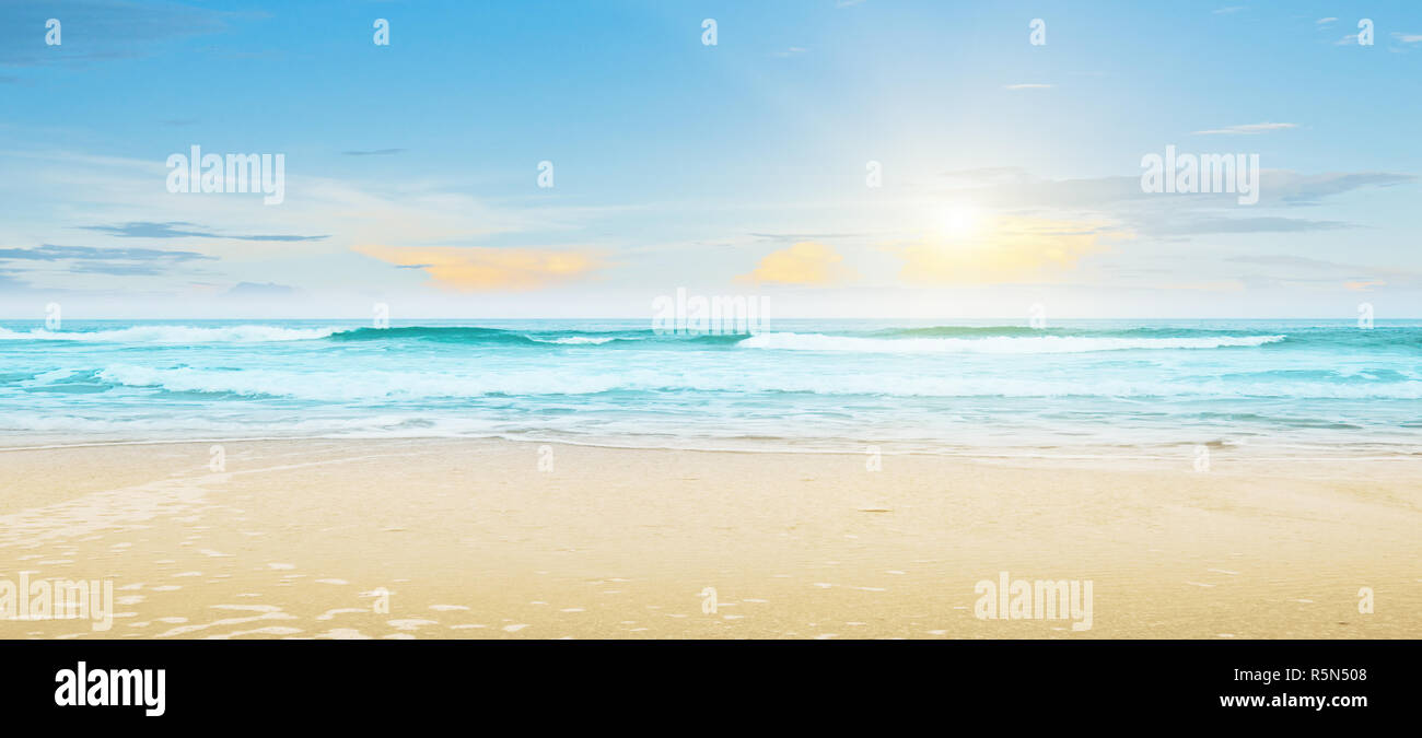 Tropical beach summer landscape Stock Photo - Alamy