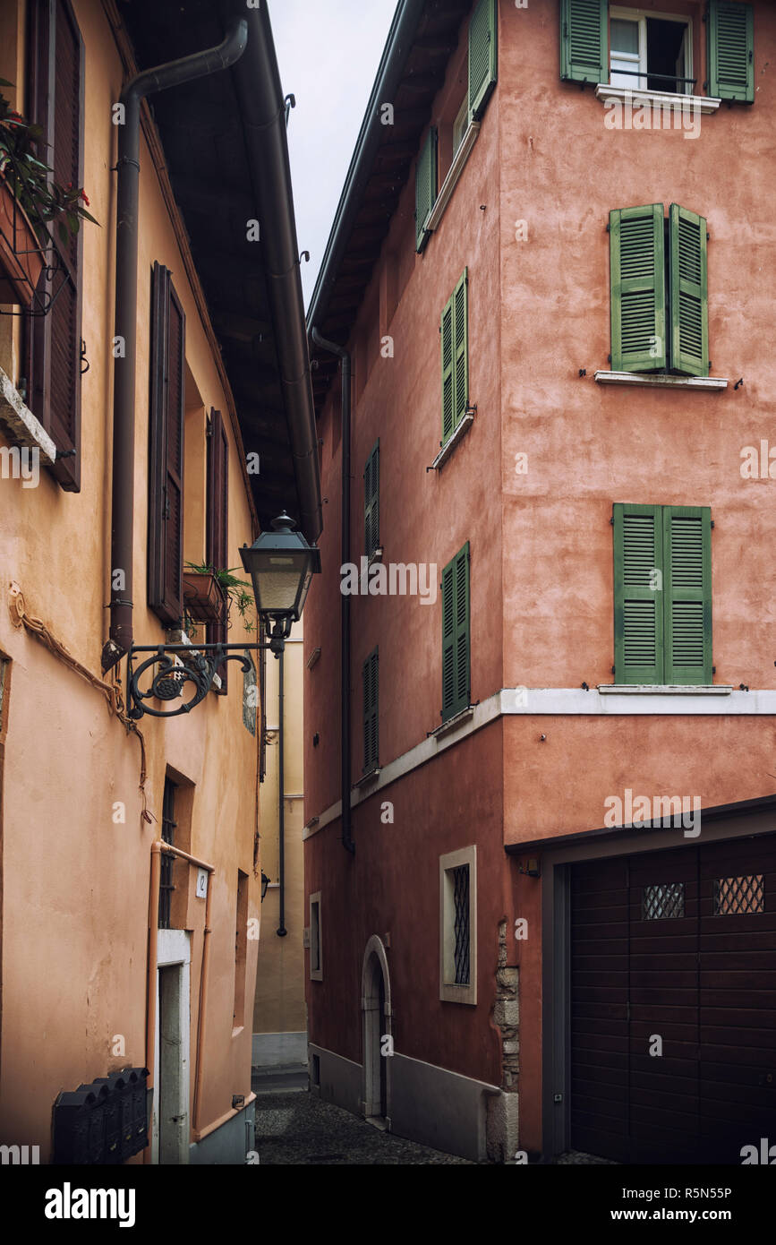 typical italian street in a small provincial town Stock Photo - Alamy
