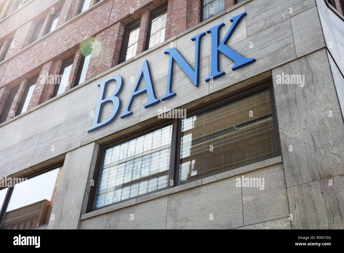Bank lending institution blue hi-res stock photography and images - Alamy
