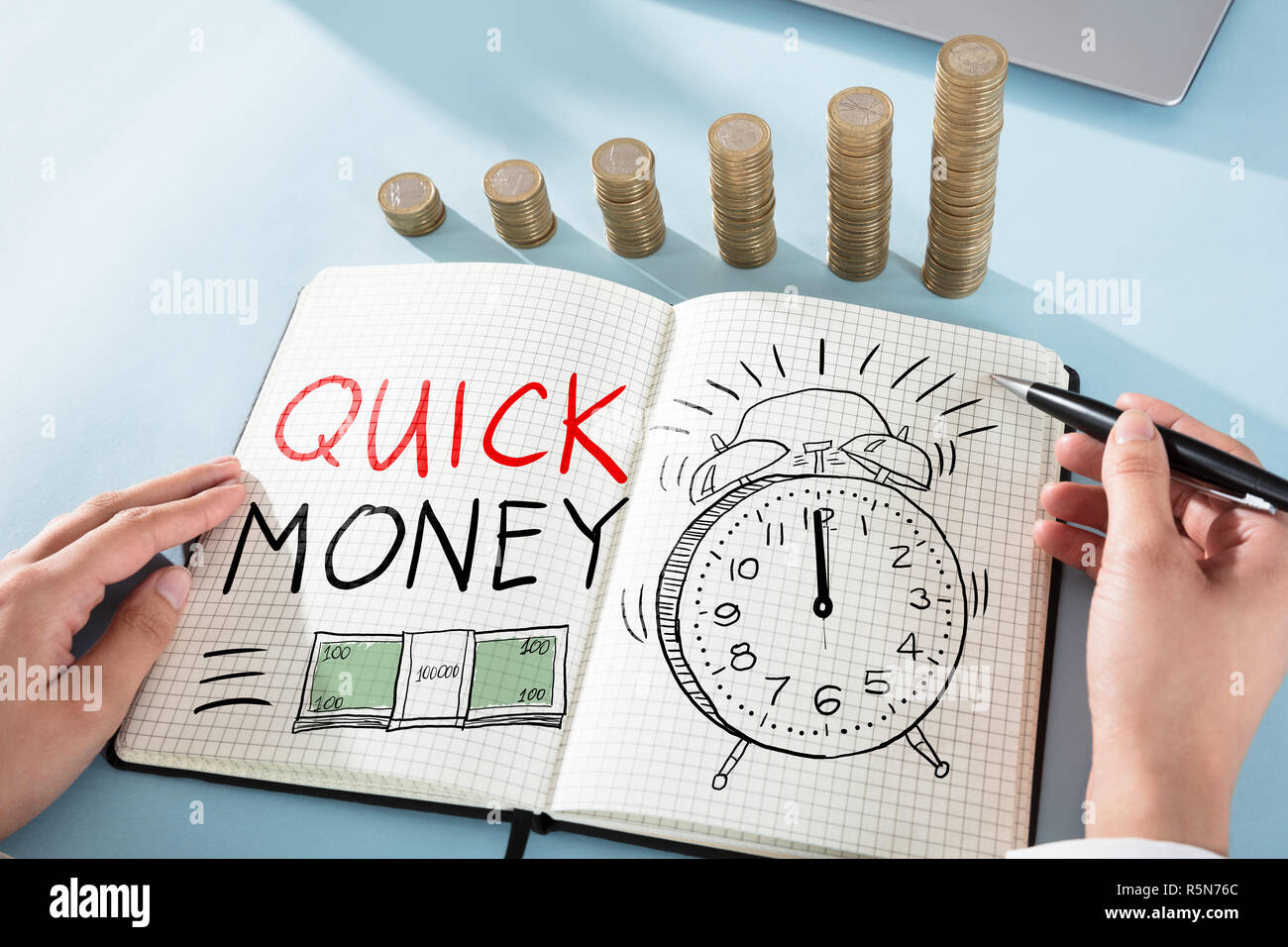 Quick Money Concept Stock Photo - Alamy