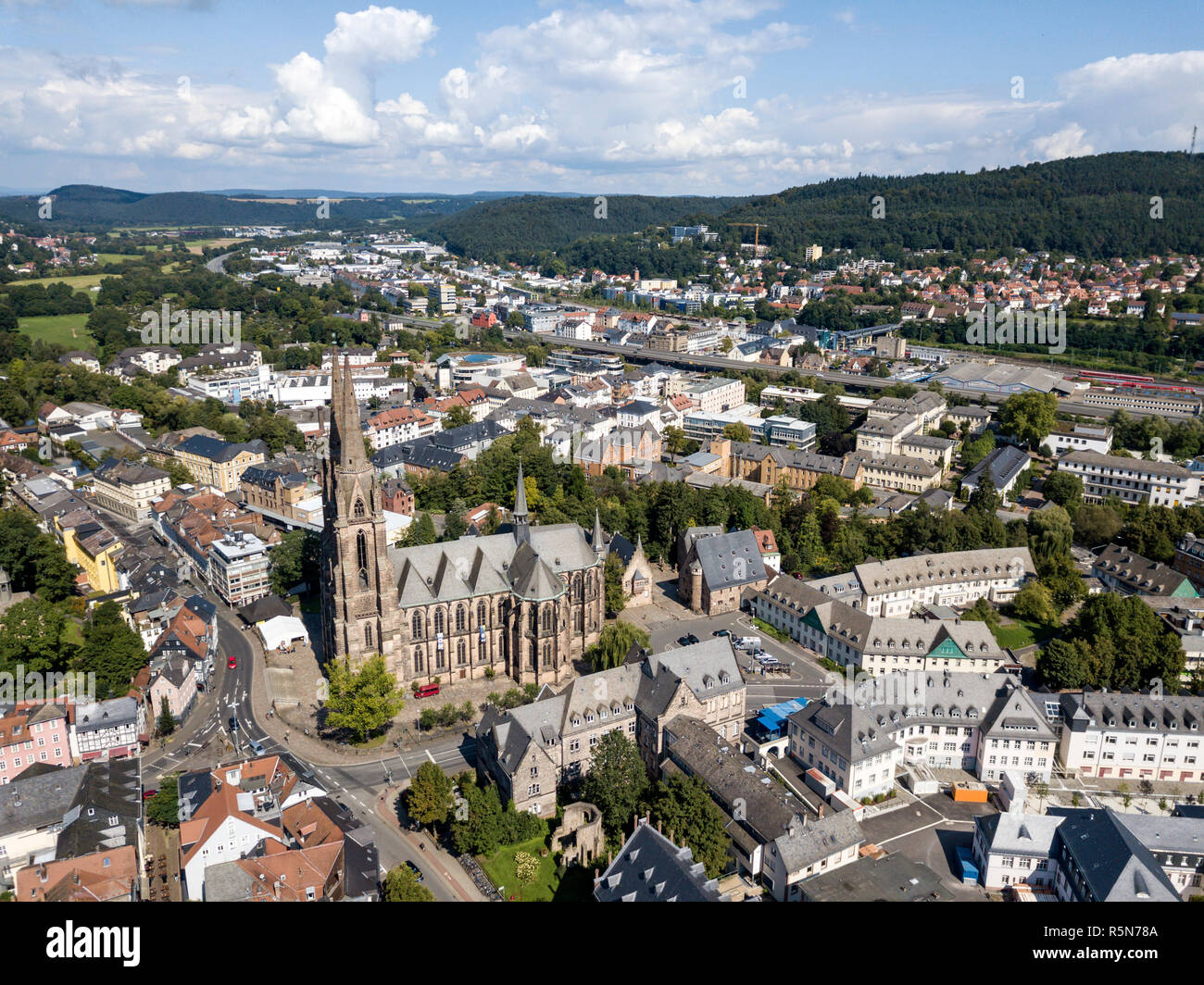Old town of Marburg, Germany Stock Photo - Alamy