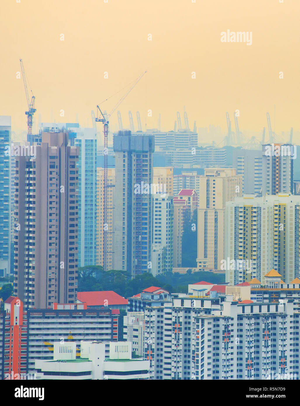 Singapore development in progress Stock Photo - Alamy