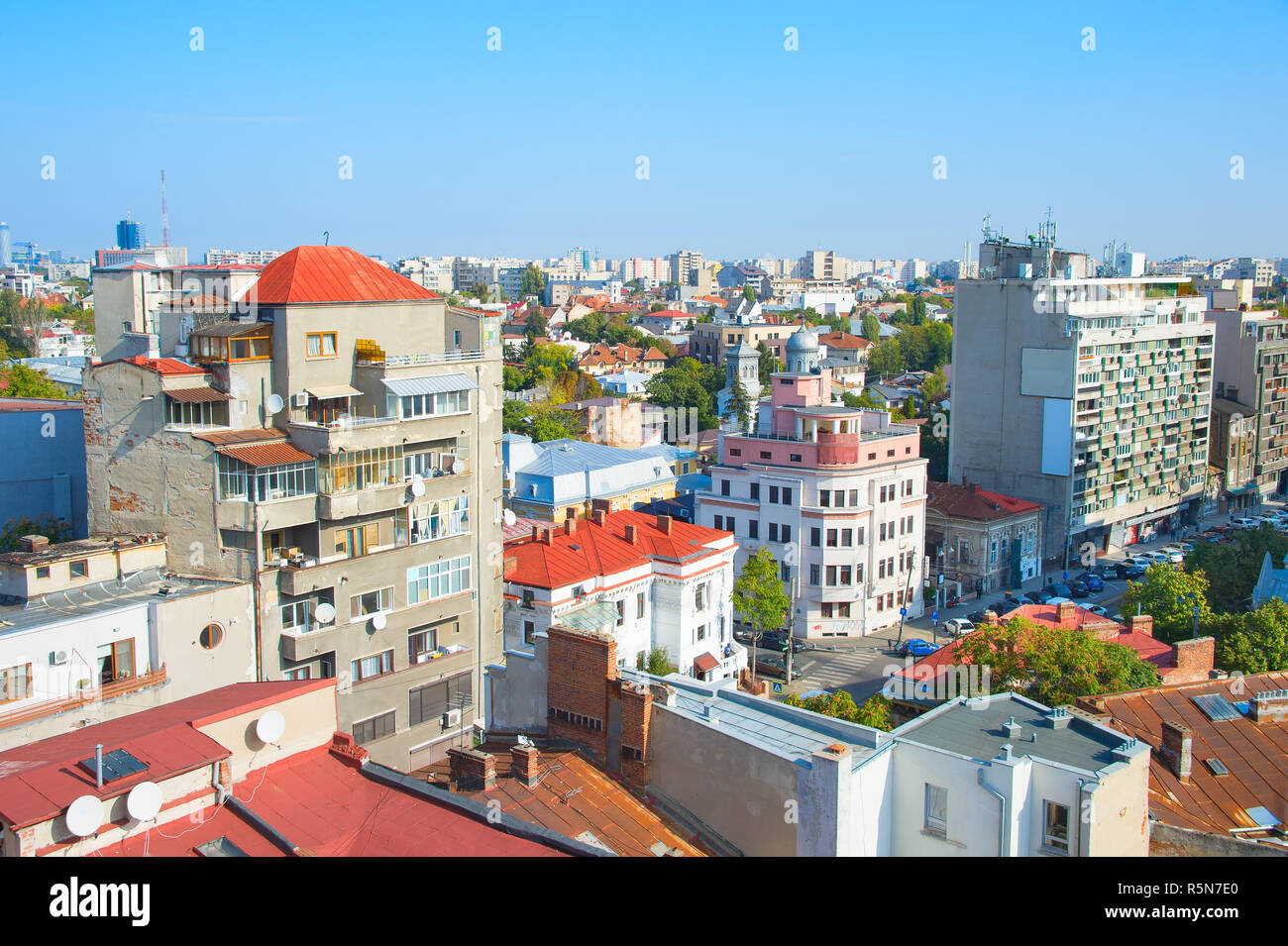 Bucharest cityscape, Romania Stock Photo - Alamy