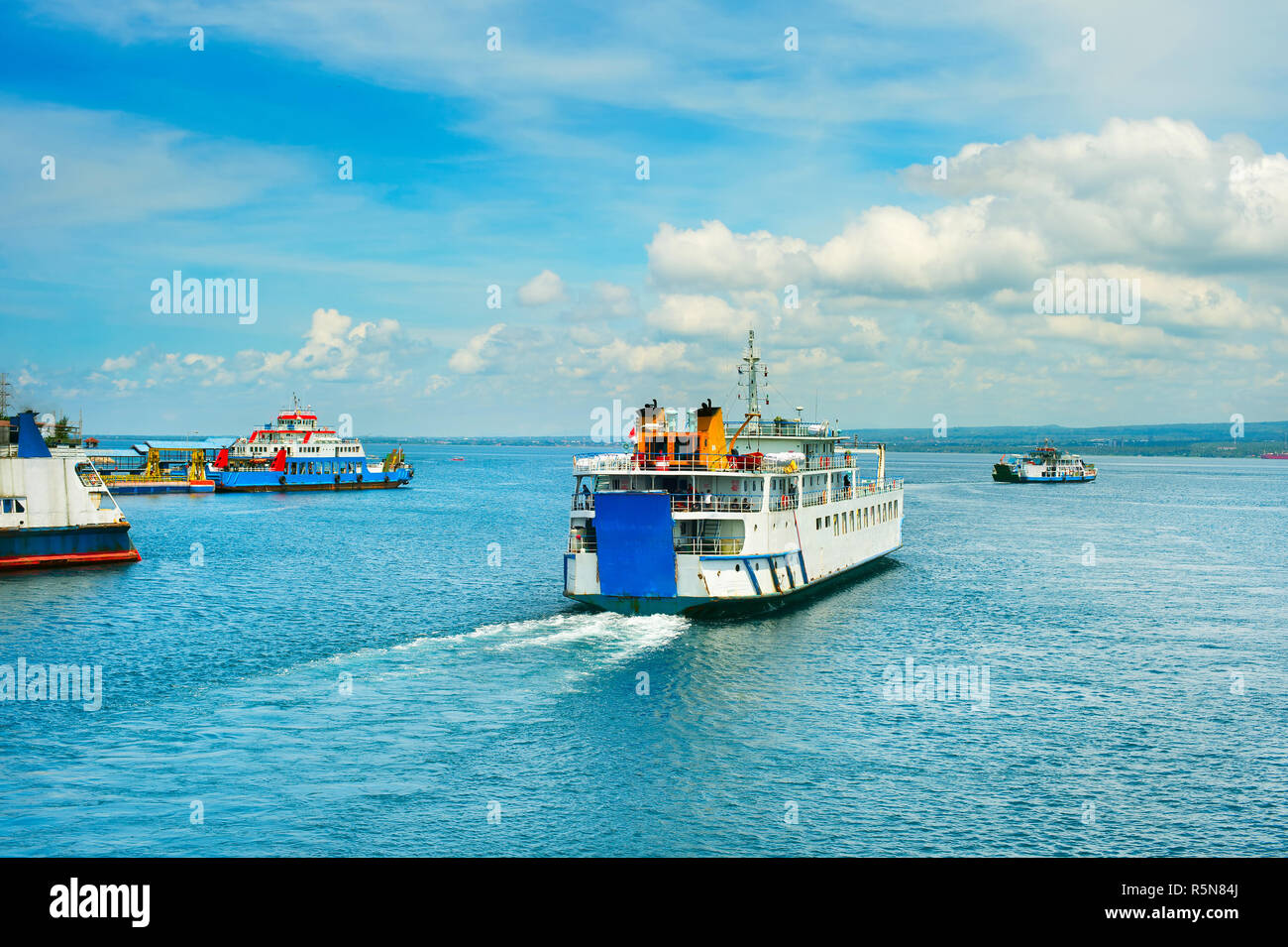 Bali ferry transportation, Indonesia Stock Photo - Alamy