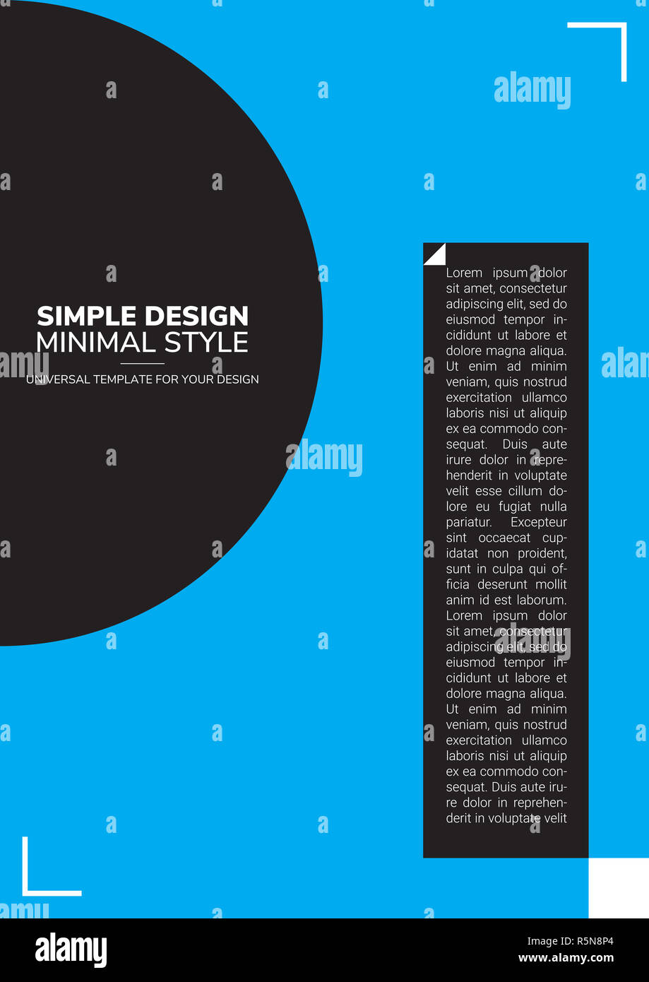 Poster simple design Stock Photo - Alamy