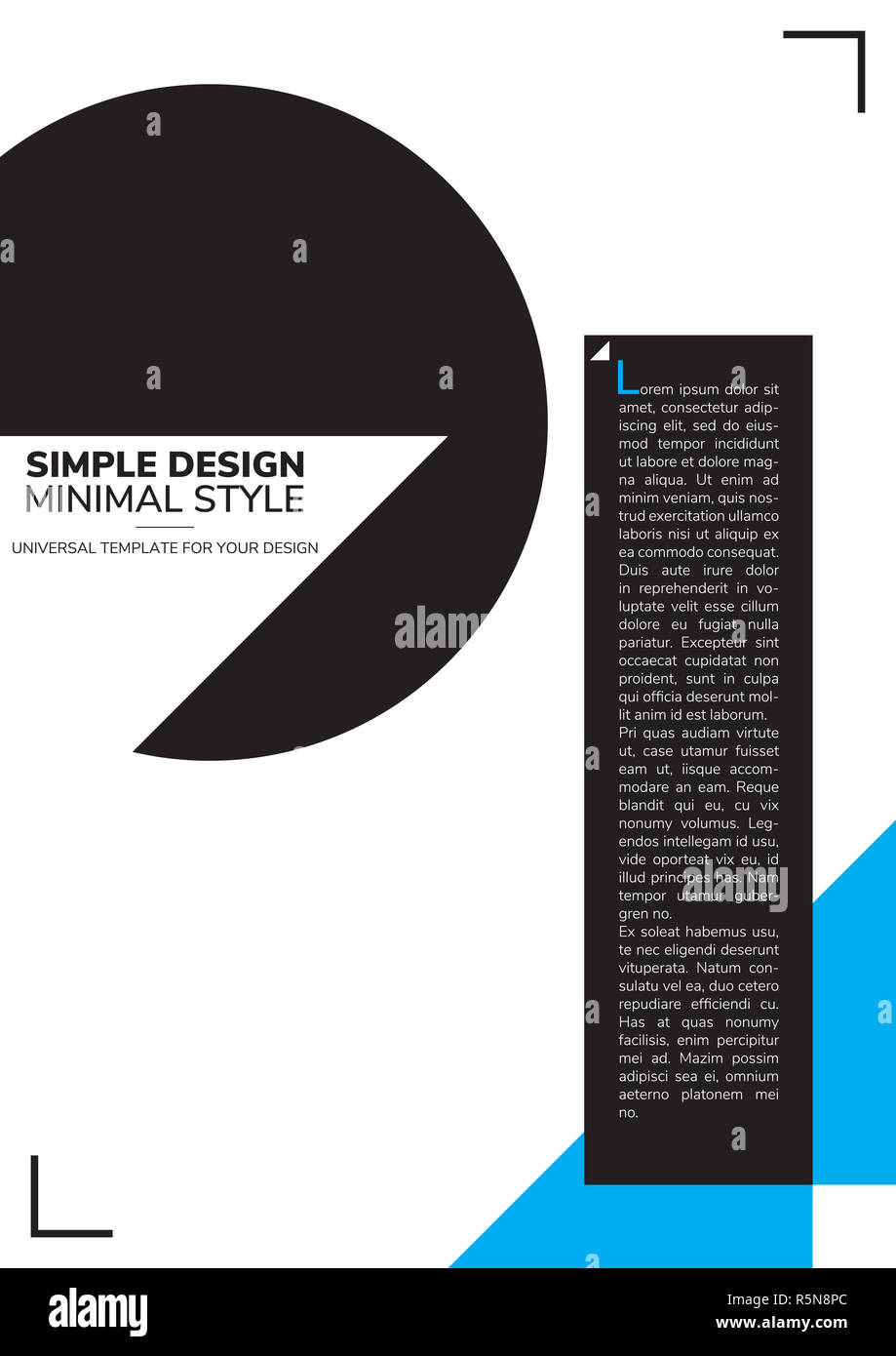 Poster simple design Stock Photo - Alamy
