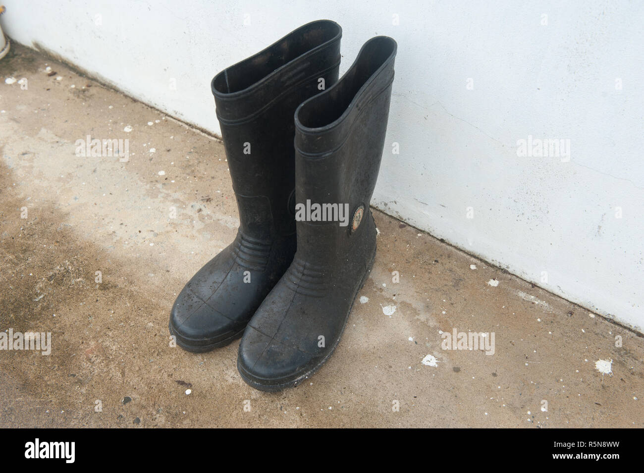 Old rubber boot Stock Photo - Alamy