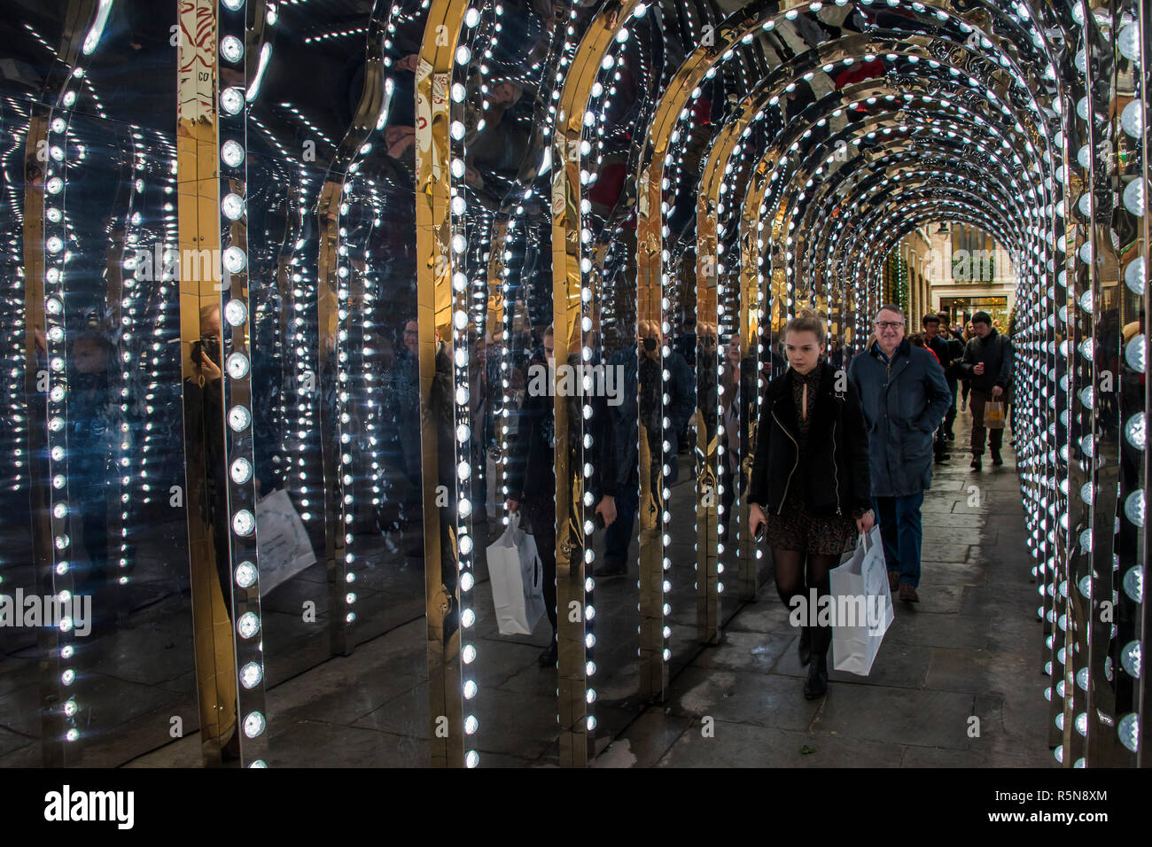 The new ‘infinity chamber’ light installation in Conduit Court, off ...