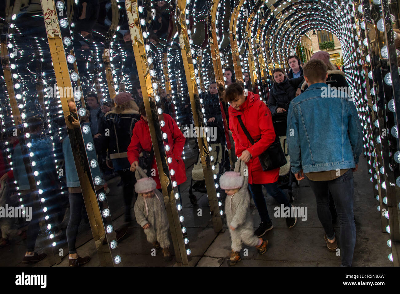 The new ‘infinity chamber’ light installation in Conduit Court, off ...