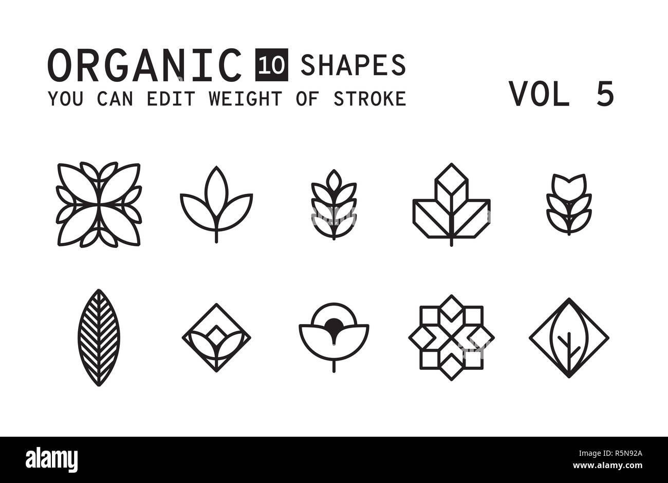 Geometric logo design Stock Photo - Alamy