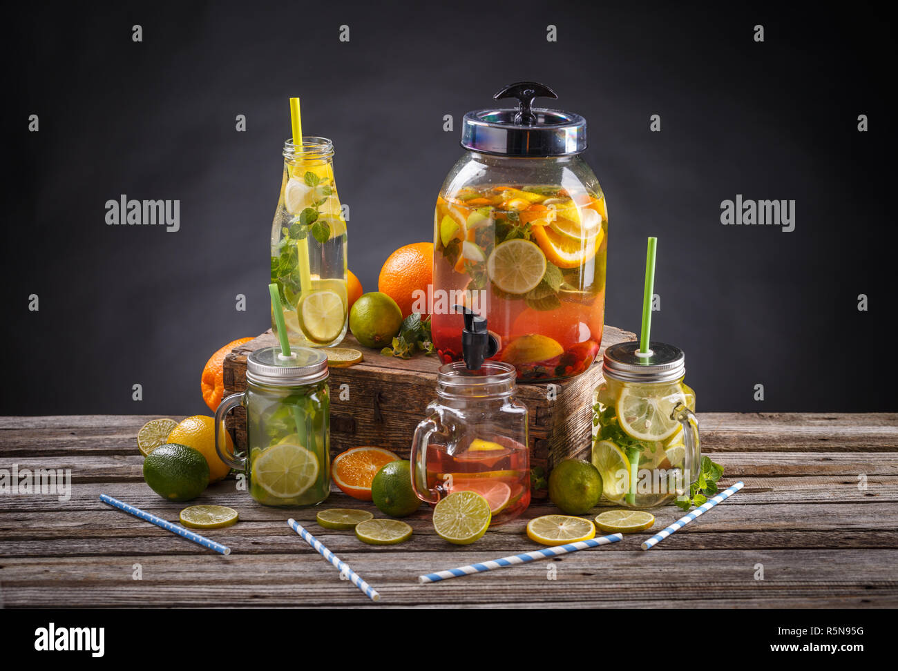 Ice refreshing summer drink Stock Photo - Alamy