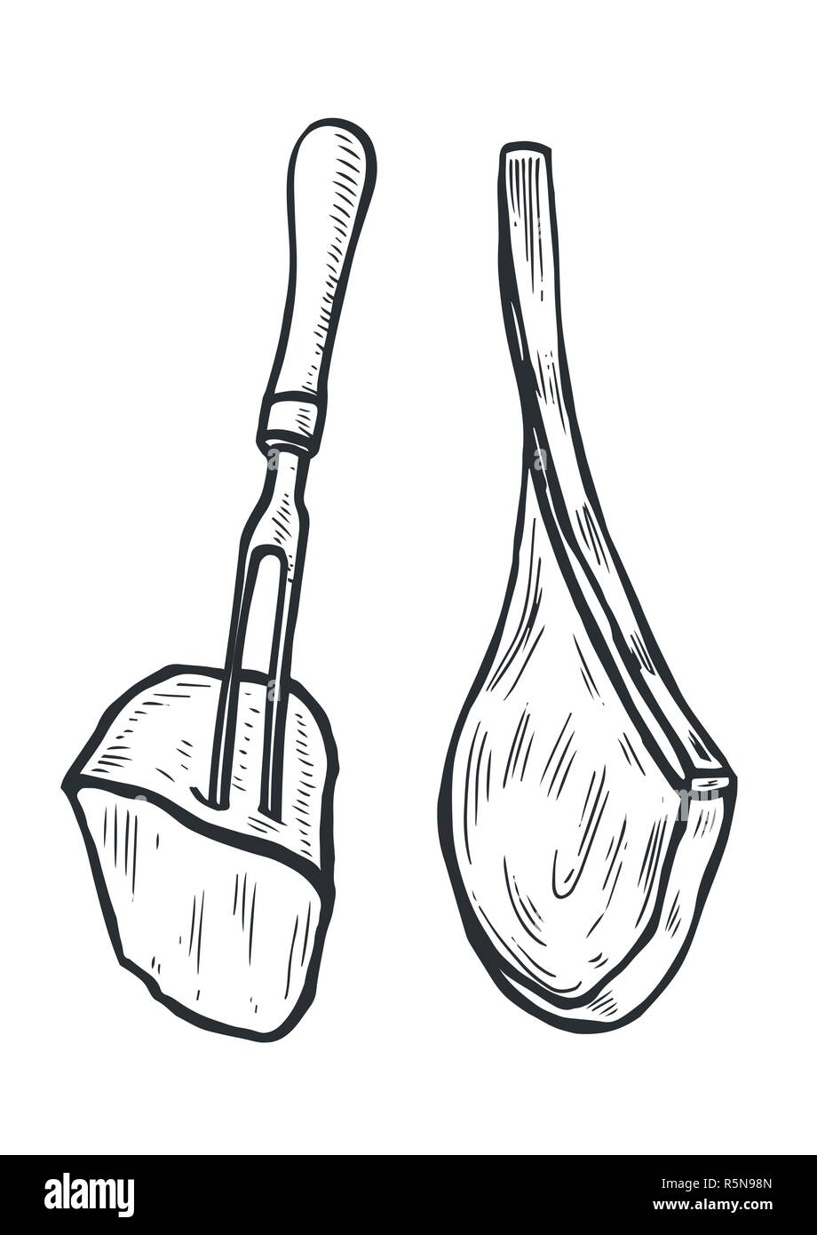 Pork Meat Drawing