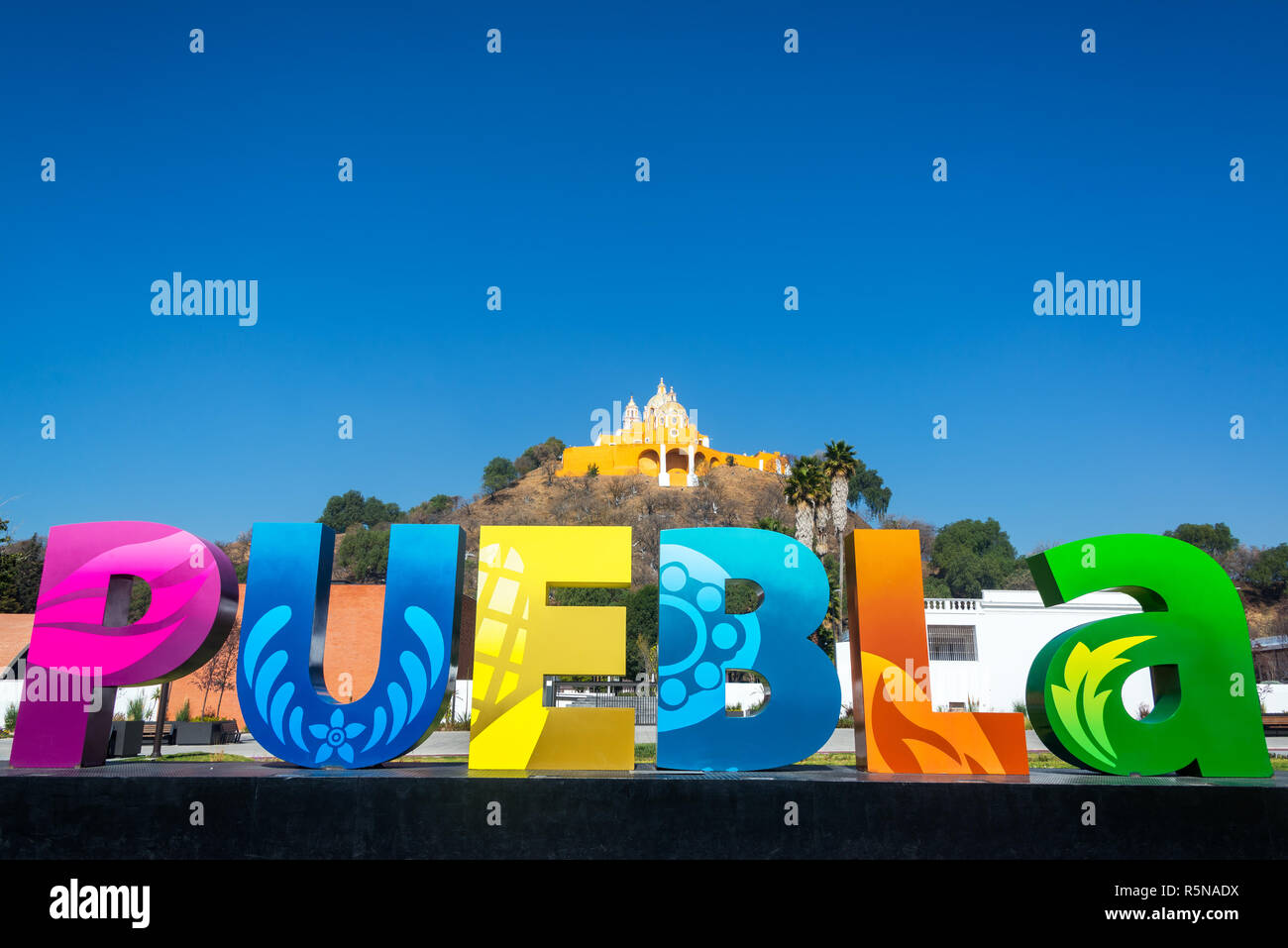 Beautiful Puebla Sign Stock Photo - Alamy