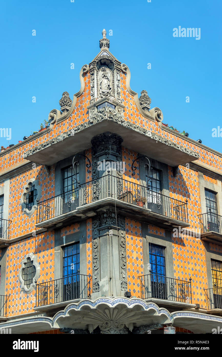 Colonial Architecture in Puebla, Mexico Stock Photo - Alamy
